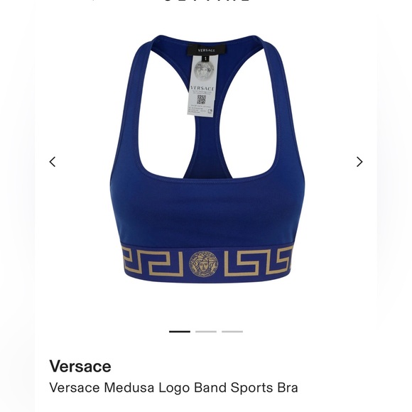 Versace | Intimates & Sleepwear | Versace Medusa Logo Band Sports Bra ...